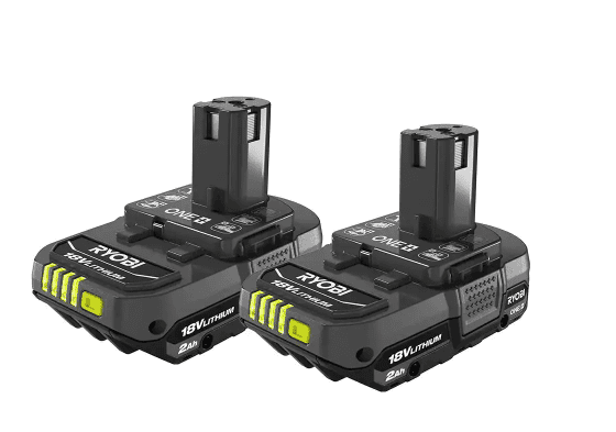 RYOBI ONE+ 18V Lithium-Ion 2.0 Ah Compact Battery (2-Pack) - Walmart.com