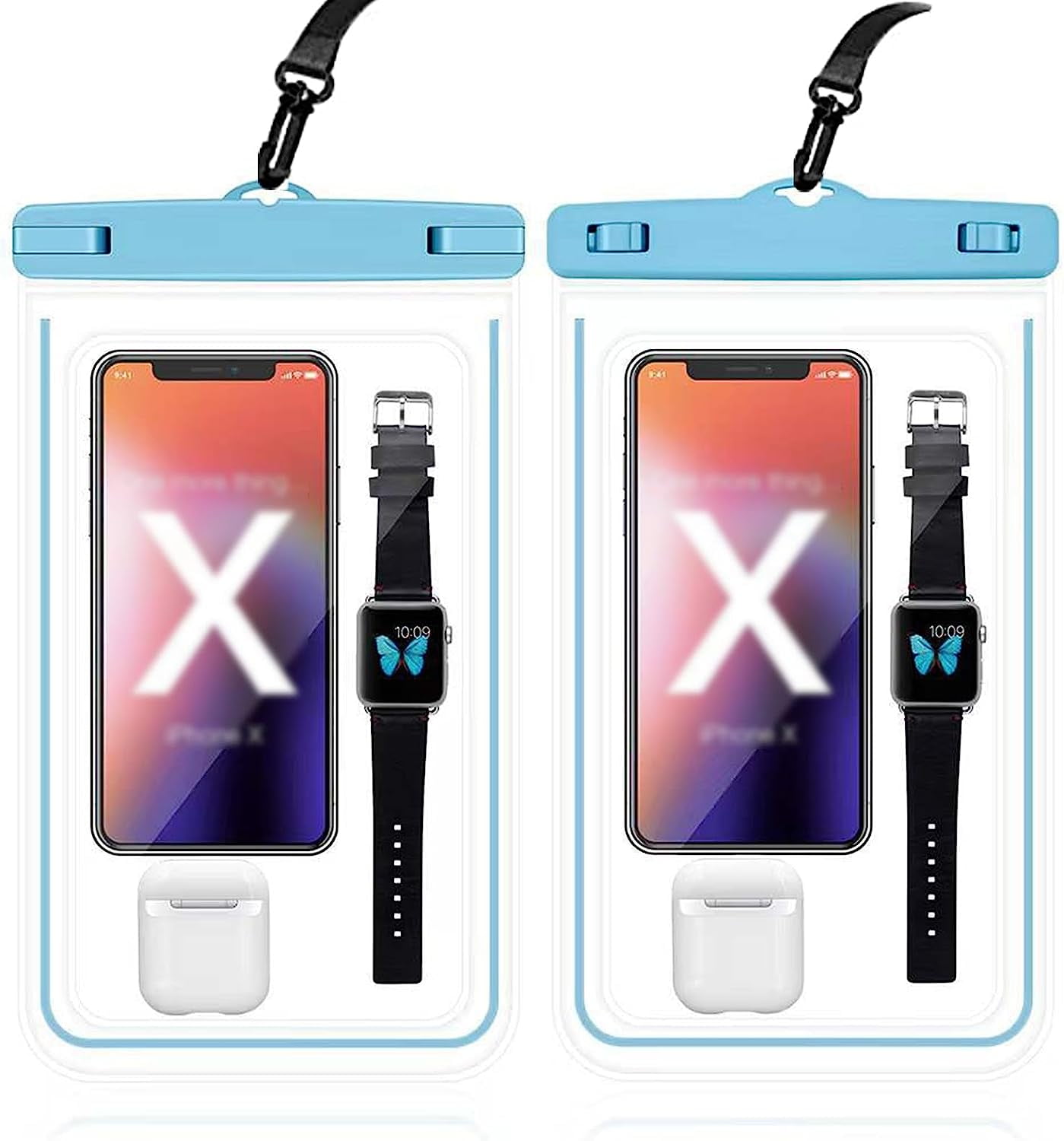 Universal Large Waterproof Pouch Bag with Lanyard, IPX8 Waterproof Dry ...