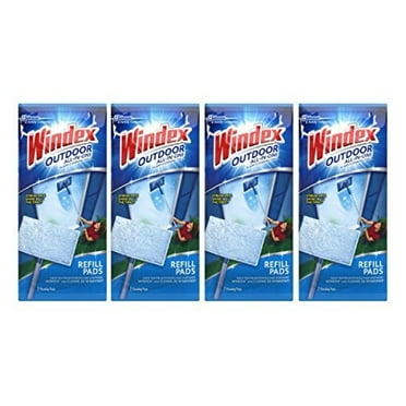 Windex Outdoor All-in-One Glass Cleaning Tool Refill Pads, 2 ct ...