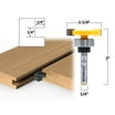 Yonico Mini Tongue & Groove Router Bit Set - 1/4" Shank - 15226q ...