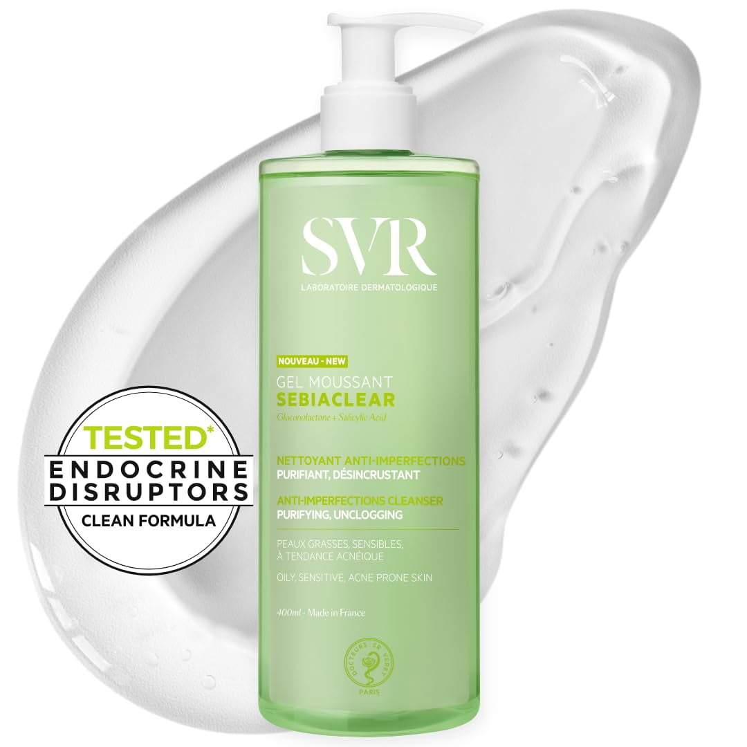 Limpiador facial y corporal SVR Sebiaclear con ácido salicílico 400 ml ...