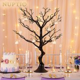 Nuptio 30Inch Black Tree Centerpiece, Manzanita Branches, Halloween ...