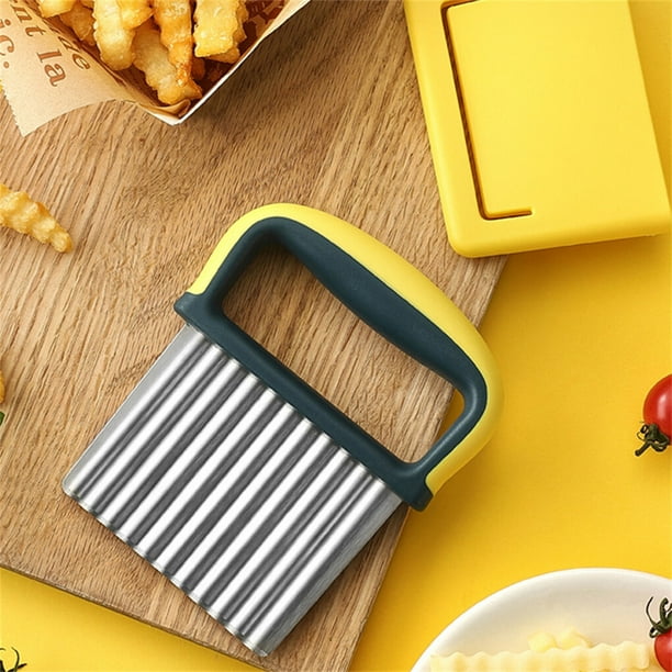 thinsony Potato Chopper Fruit Wavy Slicer with Handle Onion Cheese ...