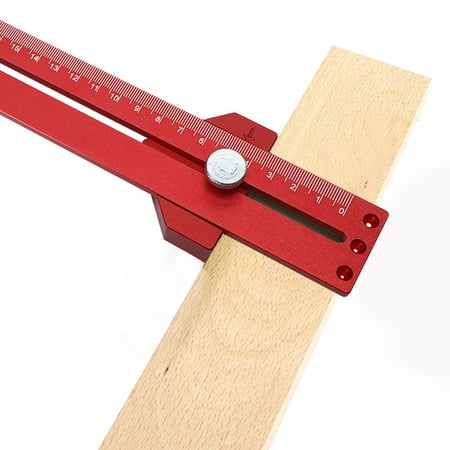 Scribing Marking Ruler TType Scribing Ruler Red Aluminium Alloy With ...