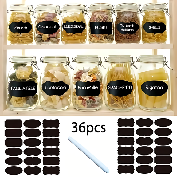 v2croft 168 Pantry Labels for Containers, Minimalist White Matte ...