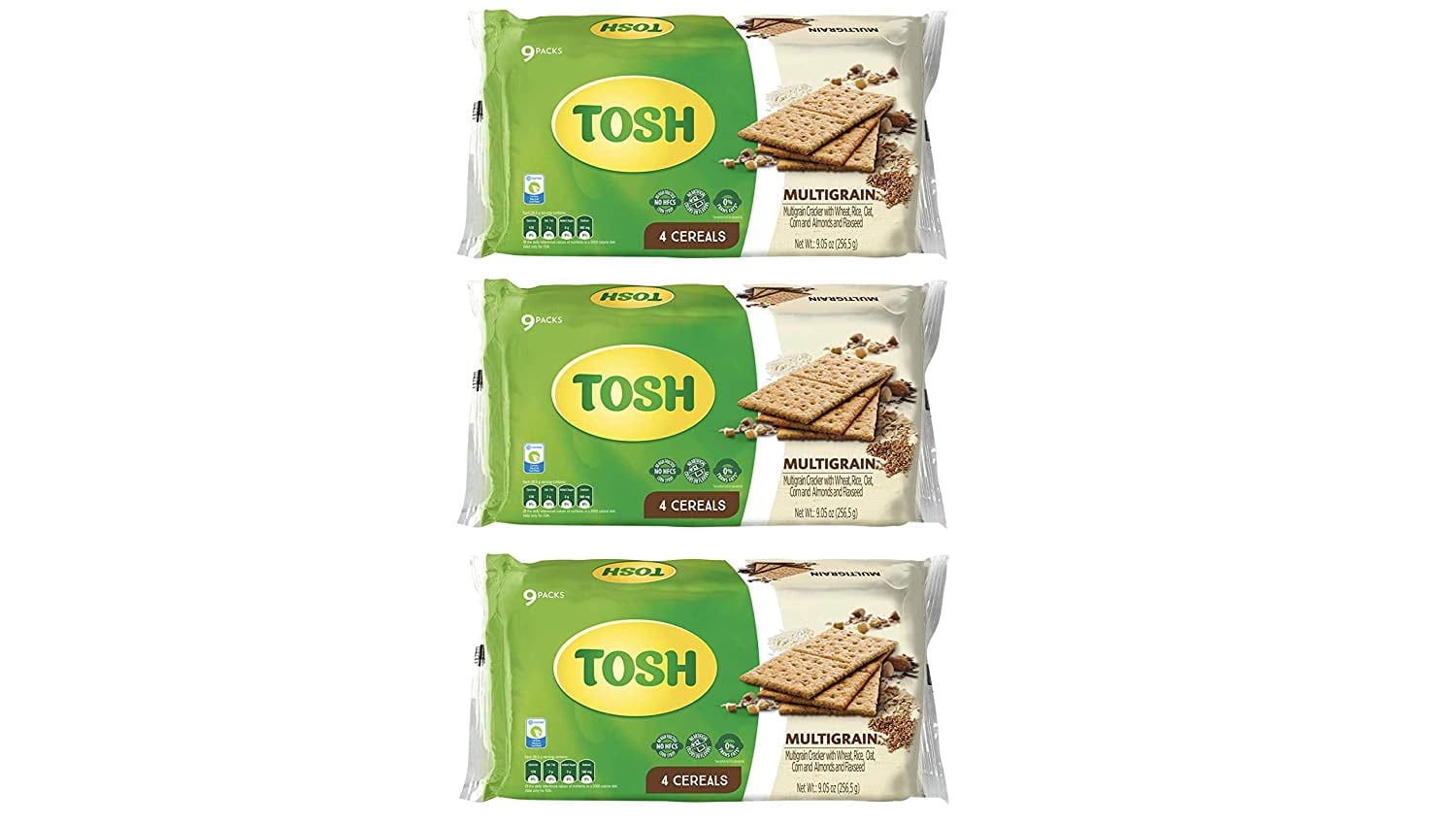 Tosh Multigrain Crackers 9.05 oz Pack of 3 - Walmart.com