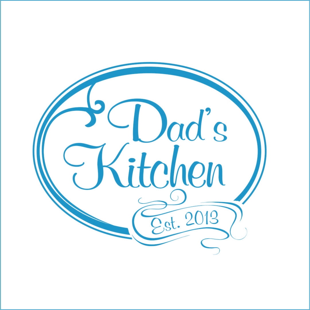 Dad's Kitchen Est. 2013 Vinyl Decal - Small - Azul - Walmart.com