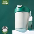 Insulated Stainless Steel Vacuum Flask with Leakproof Lid for ...
