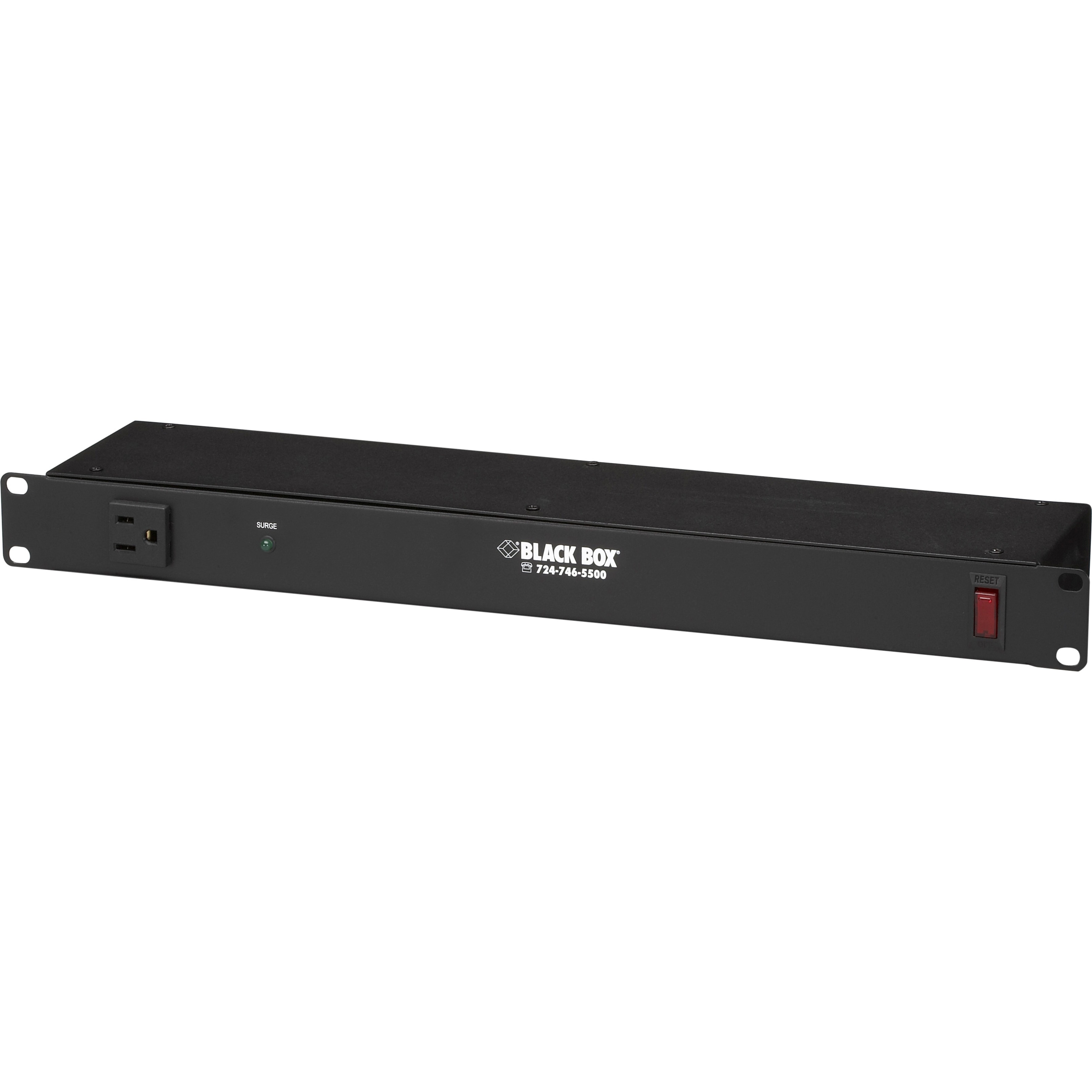 Black Box Rackmount PDU with Surge Protection 120V 15A 9-Outlet ...
