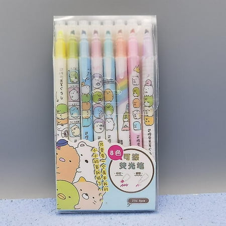 8pcs/set Funny Sumikko Pale Color Gurashi Highlighter Fluorescent ...