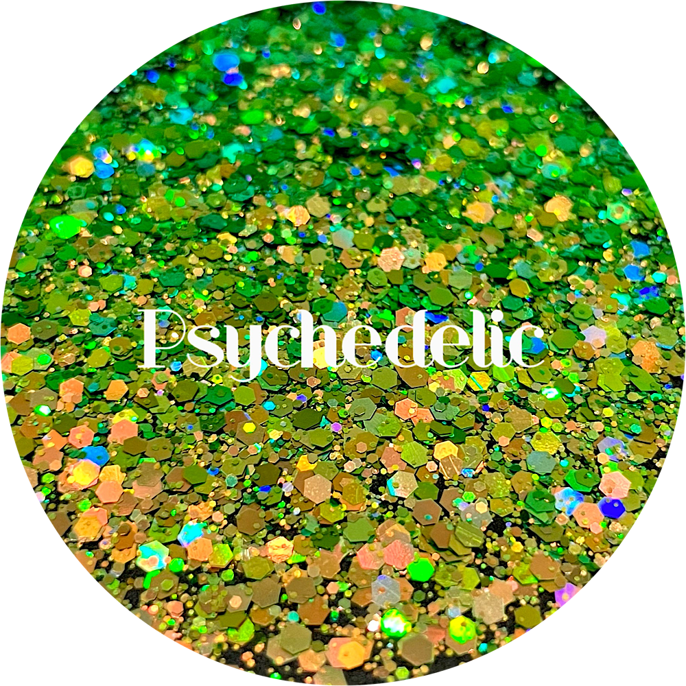 Glitter Heart Co. - High Quality Polyester Glitter - Psychedelic - 1oz ...