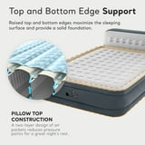 Intex Dura-Beam Deluxe Queen Air Mattress with Built-In Pump and Headboard - Walmart.com