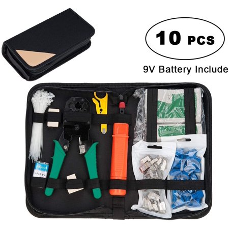 Network Cable Repair Maintenance Tool Kit Set 11 in 1 RJ45 RJ11 Cat5e ...