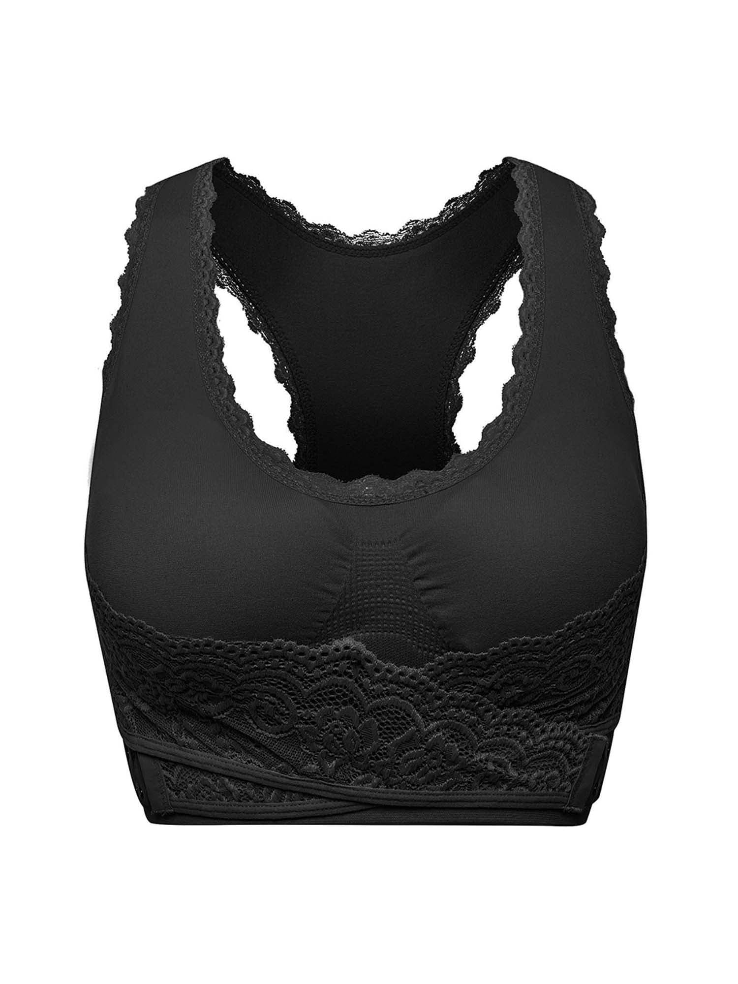 Tinglu Sexy Lace Bras Women Yoga Sport Bra Cross Front Side Buckle ...