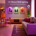 3Pack RGB Picture Light, Rechargeable Picture Frame Support 2 Dynamic ...