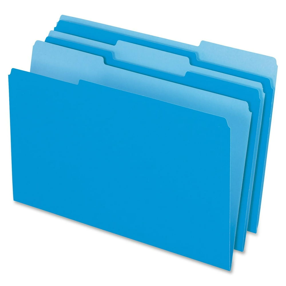Pendaflex, PFX15313BLU, Two-tone Color File Folders, 100 / Box, Blue ...