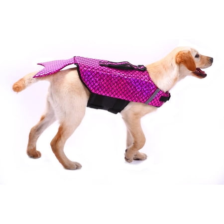 Reflective Stripes Dog Life Vest,Pet Floatation Jacket Float Coat ...