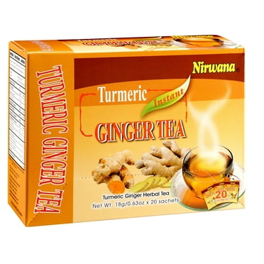 Harney & Sons Organic Ginger Turmeric Tea Wrapped Sachets, Turmeric, 20 ...