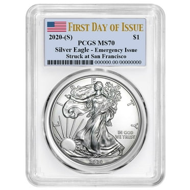 2021 $1 Type 1 American Silver Eagle PCGS MS69 FDOI Made in USA Label ...