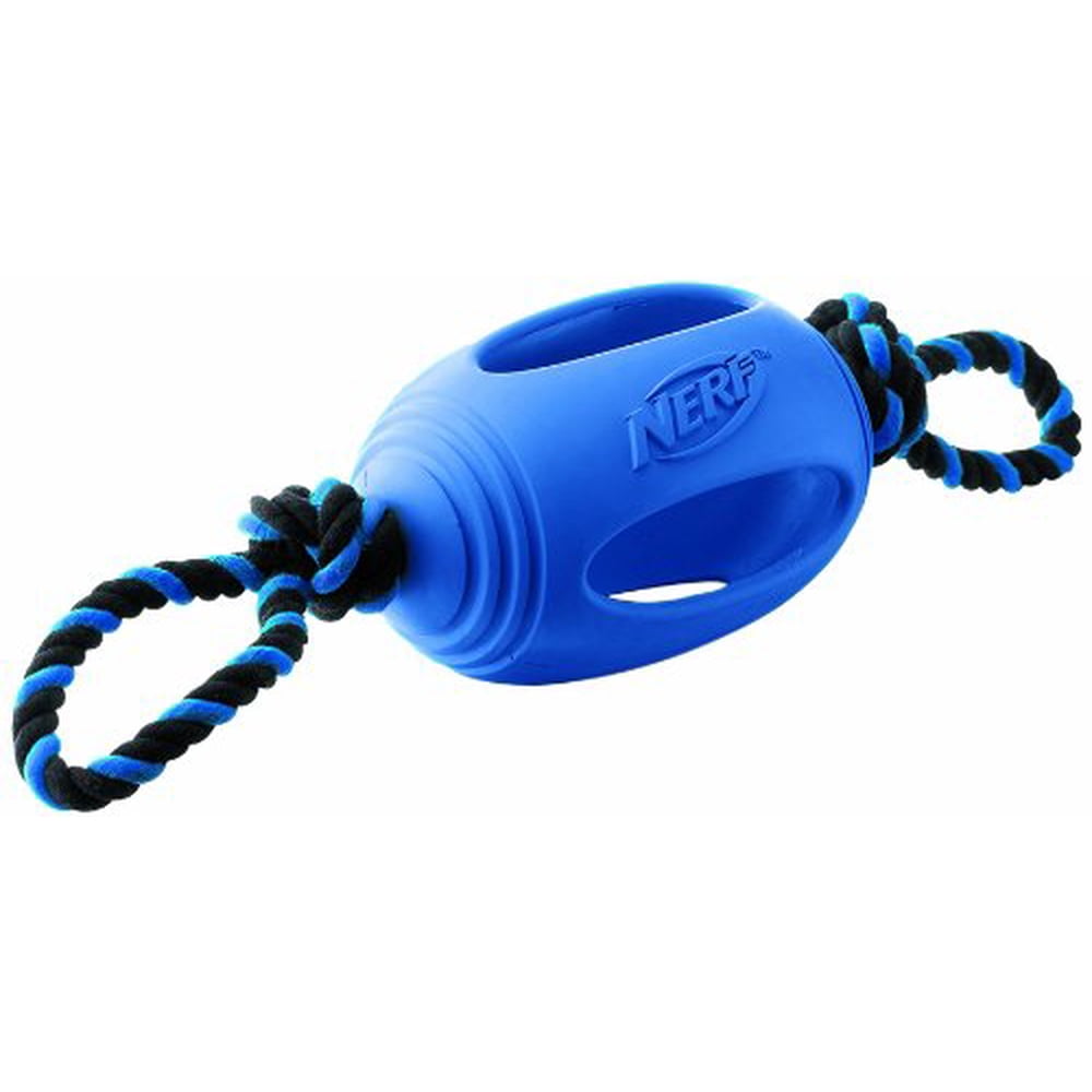 Nerf Dog Medium to Large Blue Rubber Tuff Tug Dog Toy 6986 - Walmart ...