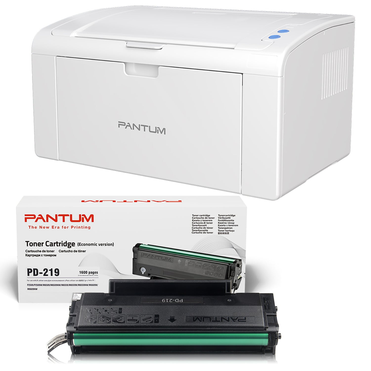Pantum P2509W Monochrome Laser Printer With PD-219 Toner Combo - Walmart.ca