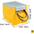 TECSPACE 58 Gallon Portable Gasoline Tank with 12V Electric Fuel Pump ...