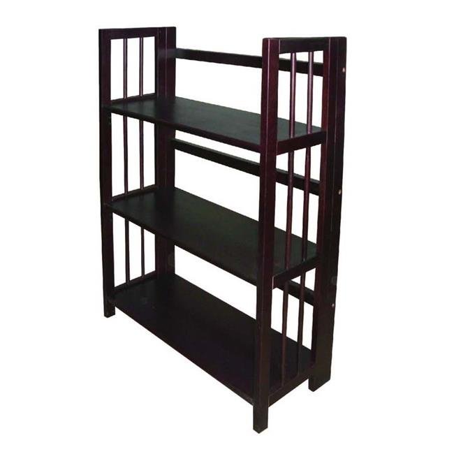 Ltd 3 Tier Folding Bookcase Espresso - Walmart.com