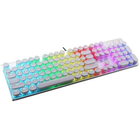 Keycap Cherry MX White Style Round Keycaps Double Shot Keycap for MX ...