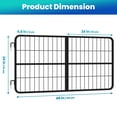 48x23-Inch Two-Way Horse Stall Gate, High-Strength Steel with 0.8-Inch ...