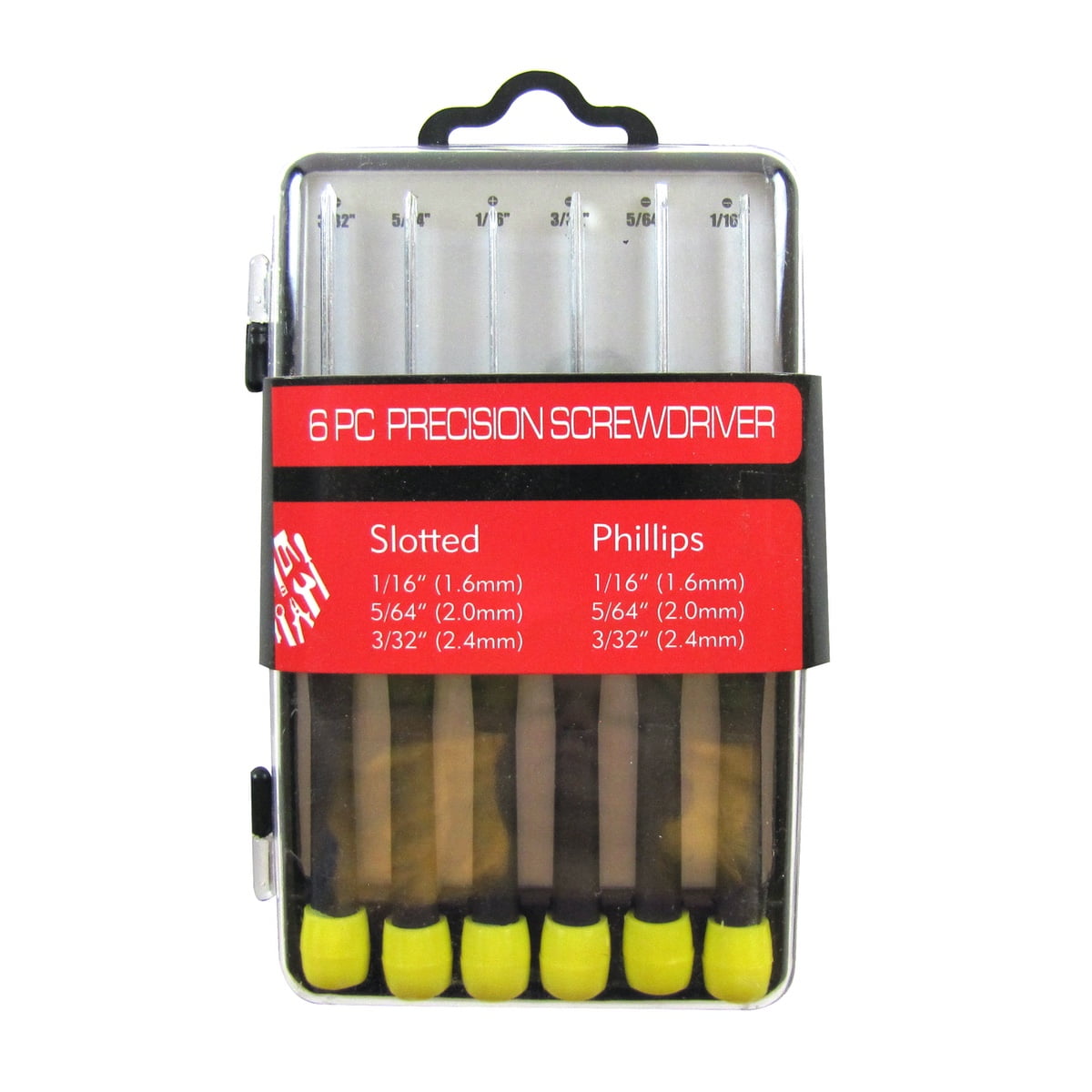 6pc Precision Small Phillips Flat Head Screwdriver Set Glasses ...
