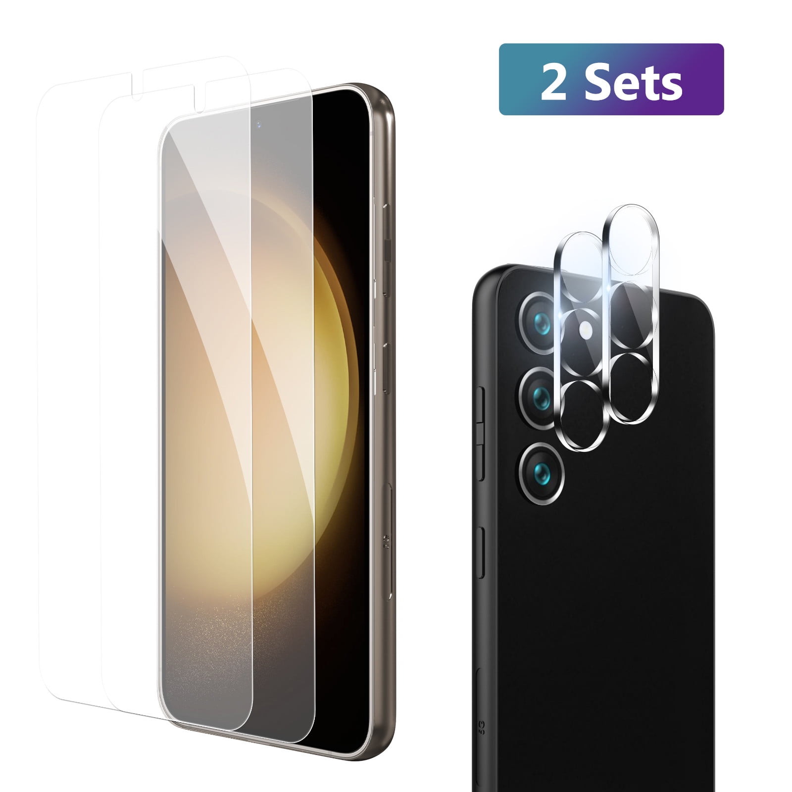Elegant Choise Screen Protector with Camera Lens Protector Tempered ...