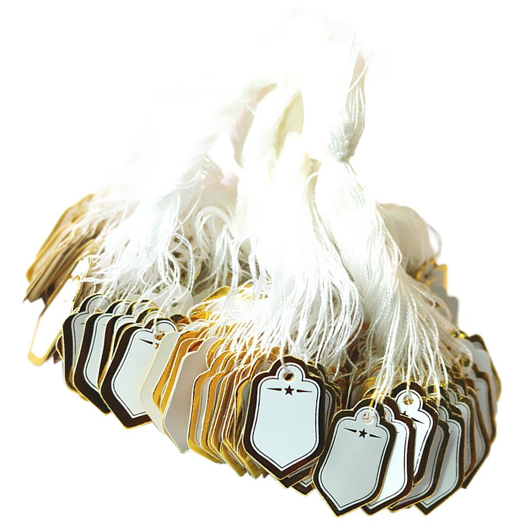 500pcs String Price Tags Strung Marking Tags Jewelry Writable Display ...