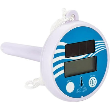 Solar Powered Digital Swimming Pool Thermometer Sinking Floating Pond ...