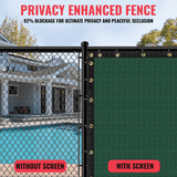 SEALTECH Ultra Heavy Duty 200 GSM Privacy Fence Screen – Non-Recycled Polyethylene Mesh Shade ...