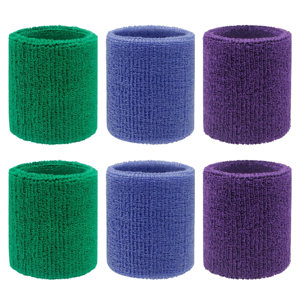 Wrist Sweatbands - Athletic Cotton Terry Cloth Wrist Bands for ...