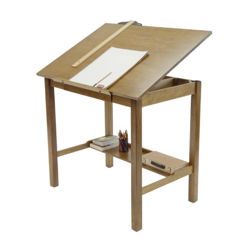 Studio Designs Americana II Wood Drafting Table with Large 42" x 30 ...