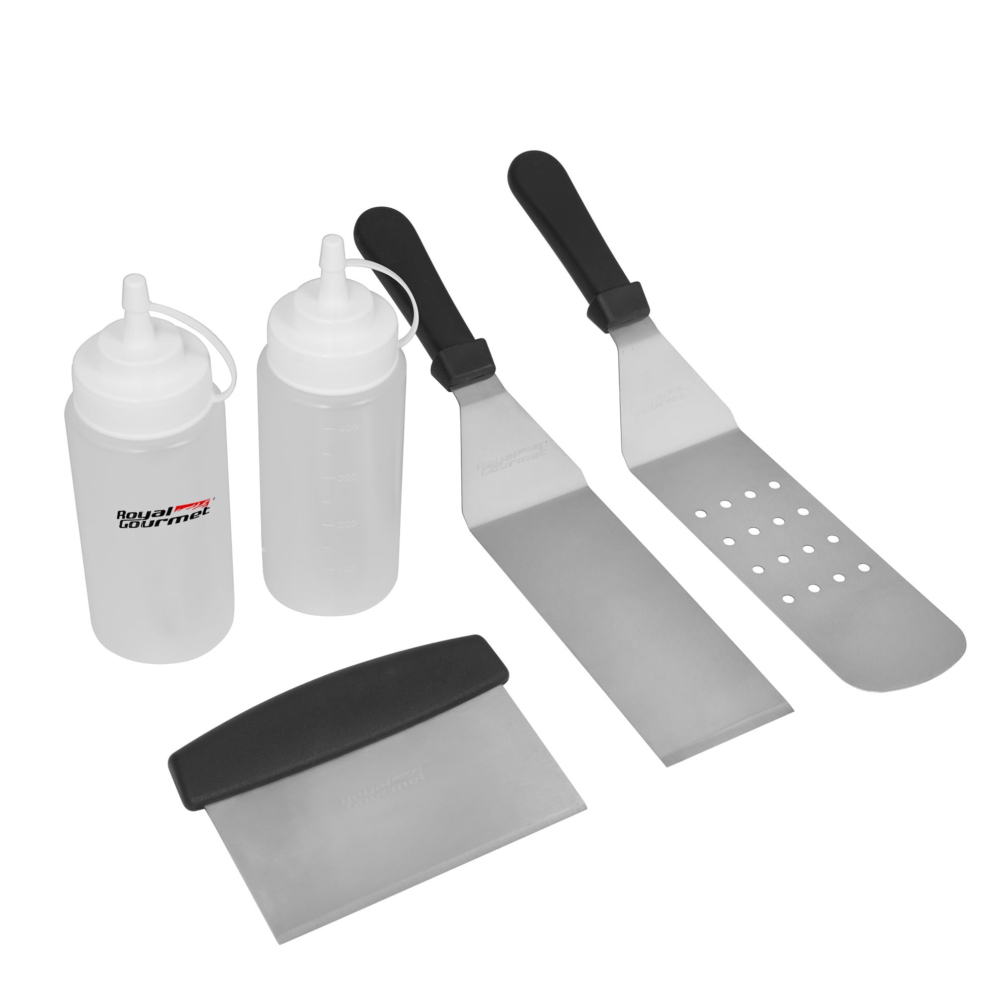 Royal Gourmet TF0505 5-Piece Kitchen Stainless Steel Spatula Set with a ...