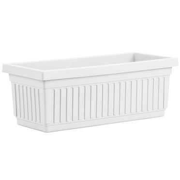 HC Companies 30 Inch Fluted Plastic Venetian Garden Flower Window Box ...