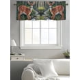 Kitchen Valances for Window, Forest Elk Leaf Tree Light Filtering Rod ...