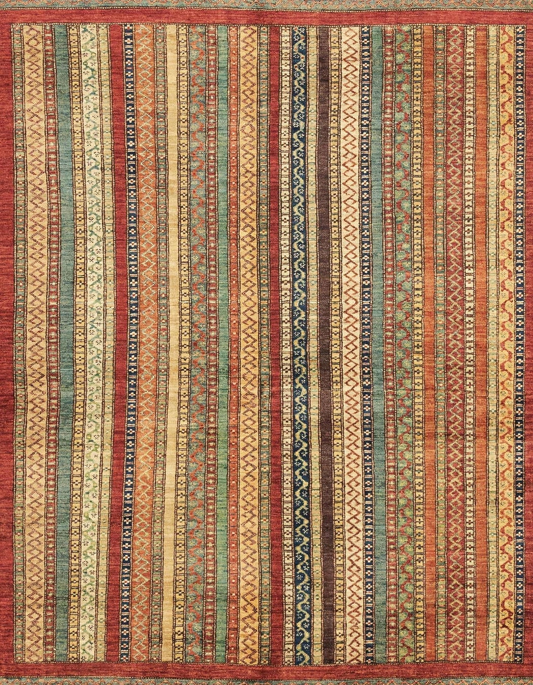 Ahgly Company Machine Washable Indoor Rectangle Abstract Metallic Gold ...