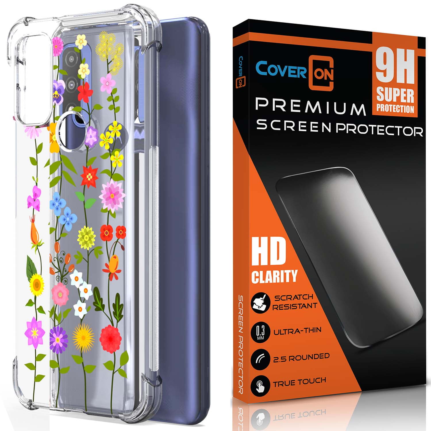 CoverON Phone Design for Motorola Moto G Pure Case and Screen Protector ...