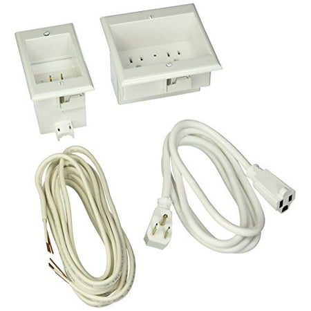 PowerBridge Solutions TWO-PRO-12 Dual in-Wall Cable Management for Wall ...