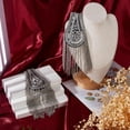 2Pcs Iron Glass Epaulettes Costume Accessories Tassel Platinum ...