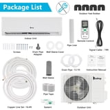 Ktaxon Smart Mini Split Air Conditioner & Heater, Wifi, 11000BTU, 17 ...