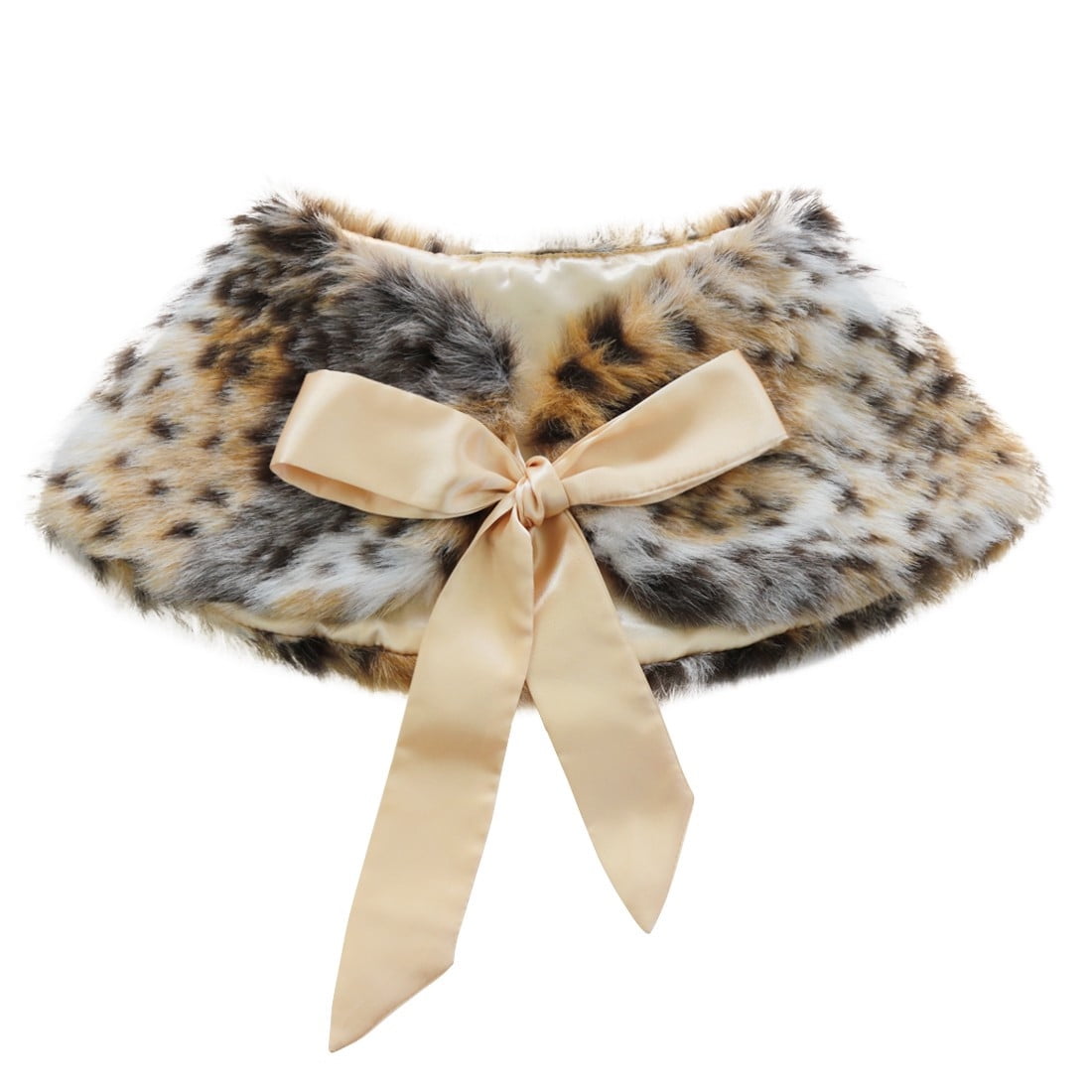 TiaoBug Girl's Princess Faux Fur Shrug Shoulder Cape Shawl Warm Bolero ...