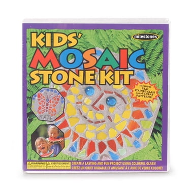 Mosaic Stepping Stone Kit-Flower - Walmart.com
