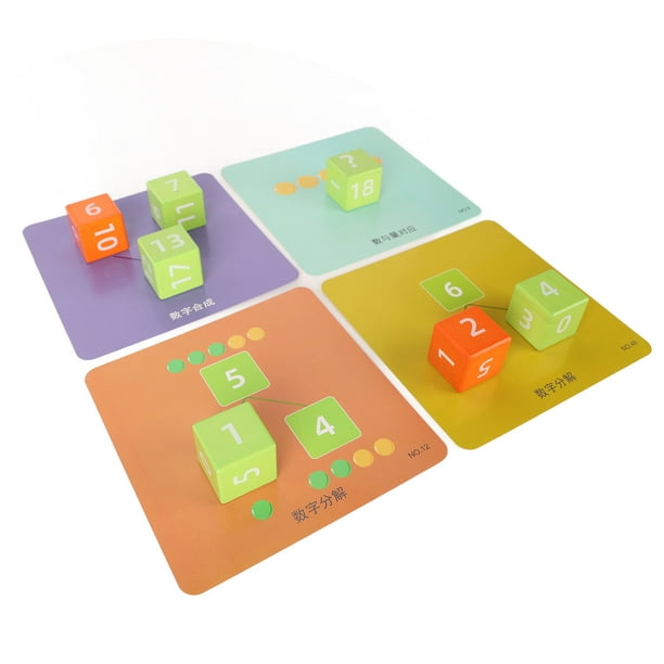 Fraction Manipulatives Blocks Toy,Wooden Fraction Blocks Arithmetic ...