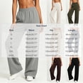 CLOISE Wide Leg Sweatpants Women with Pockets Plus Size Mid Waist Long ...