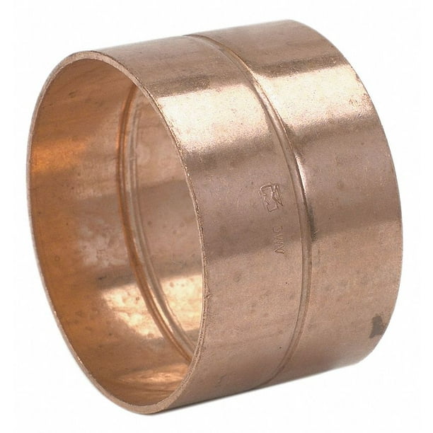 Streamline DWV Coupling,Wrot Copper,1-1/2" Tube,CxC W 07063 - Walmart.com