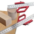 Yajisi Multifunctional Woodworking 45 60 90 Degree Scribing Ruler Multi ...